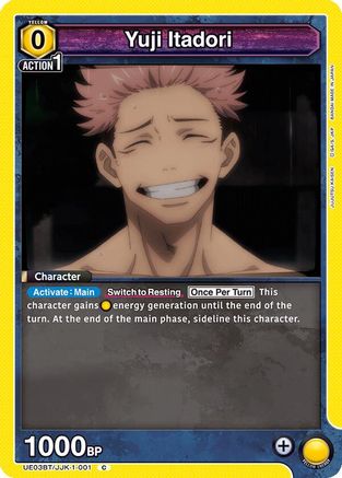 Yuji Itadori (001) (UE03BT/JJK-1-001) - Jujutsu Kaisen – Derpy Cards