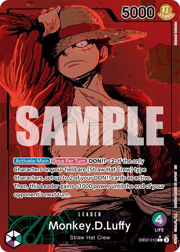 [Consignment] Monkey.D.Luffy (010) (Alternate Art) - Extra Booster: An ...