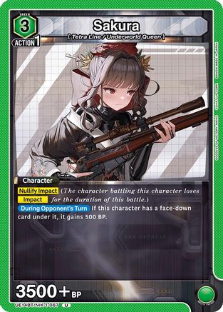 Sakura (UE14BT/NIK-1-067) - UE14BT GODDESS OF VICTORY NIKKE – Derpy Cards