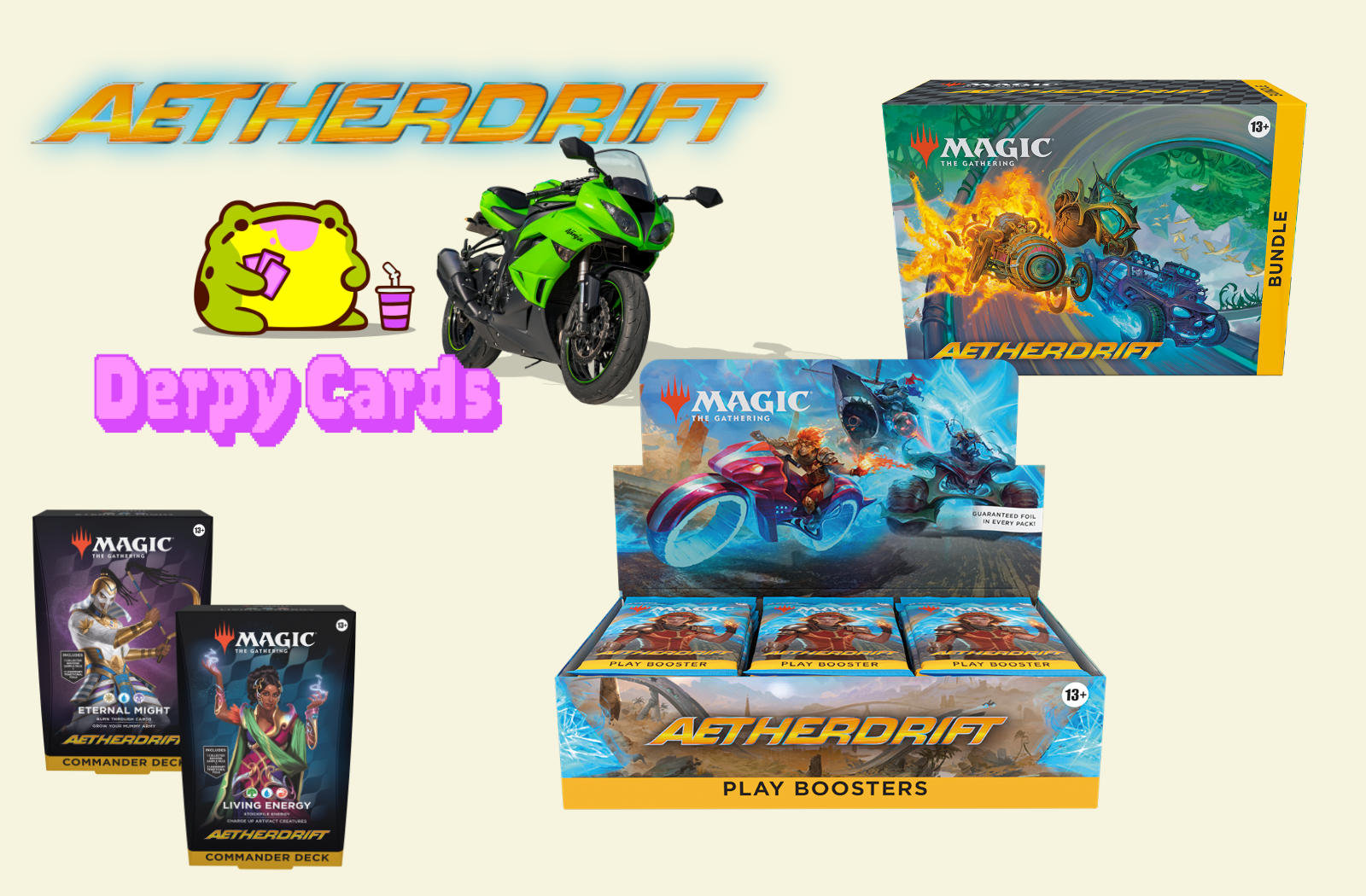 Pokemon, Yugioh, Magic the Gathering – Derpy Cards