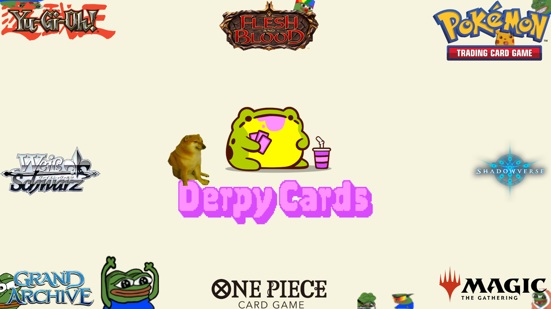 Pokemon, Yugioh, Magic the Gathering – Derpy Cards