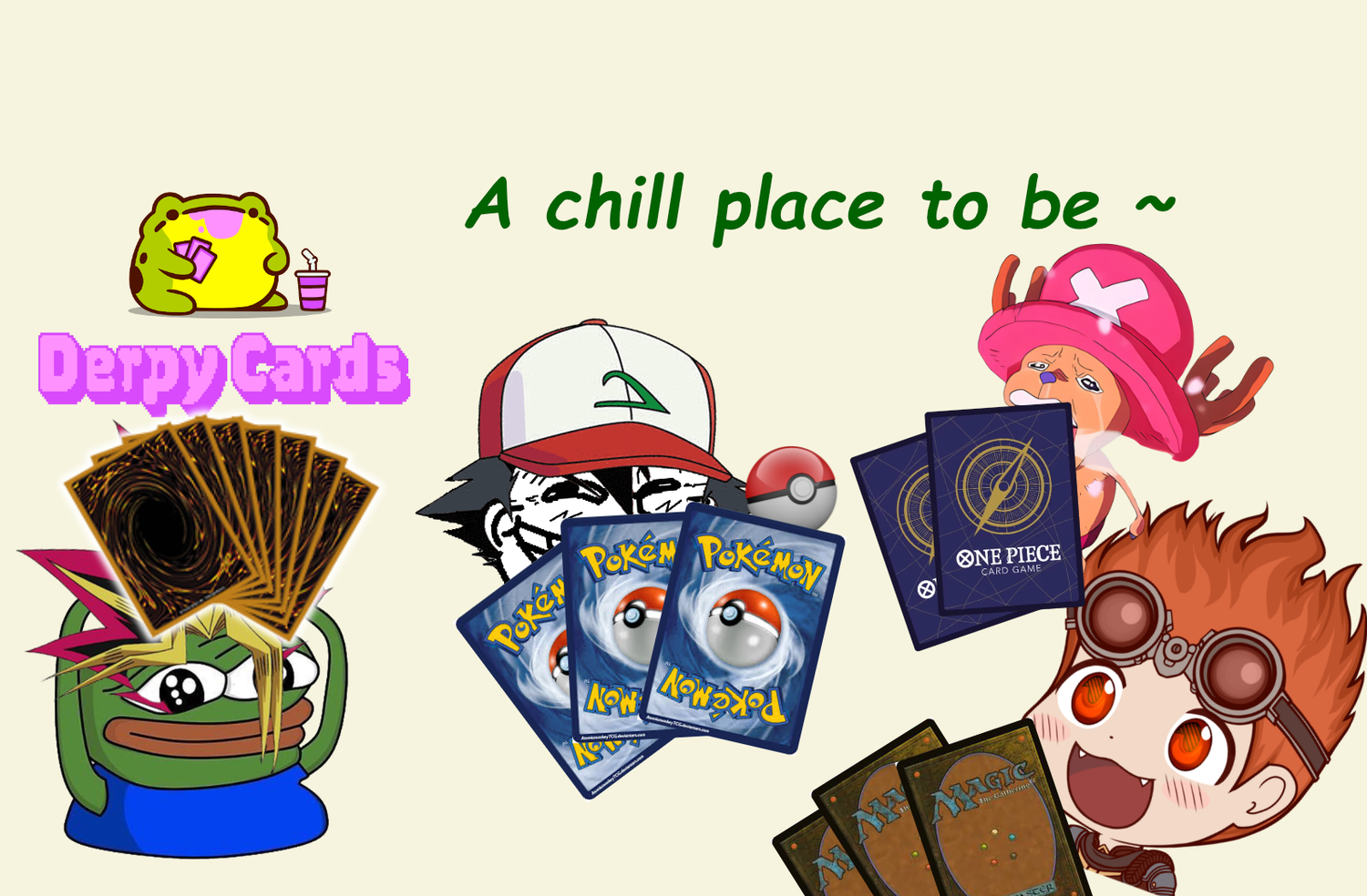Pokemon, Yugioh, Magic the Gathering – Derpy Cards